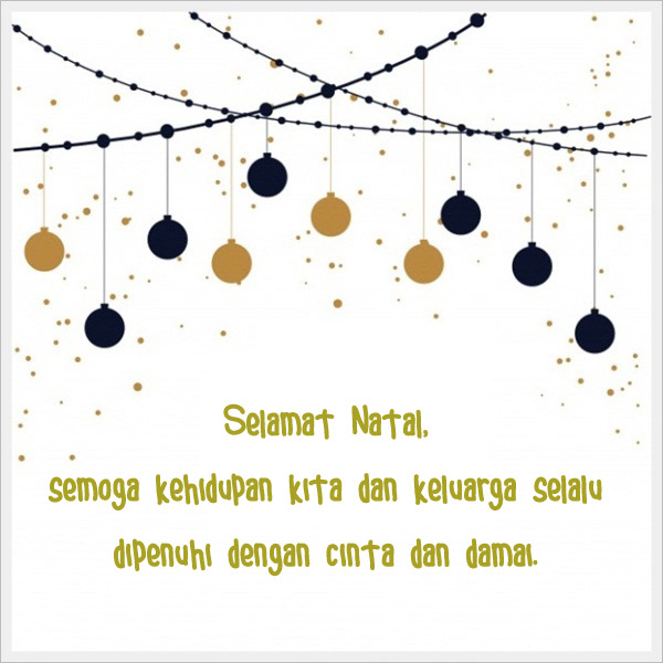 50 Ucapan Selamat Natal Bahasa Indonesia Plus Gambar-Gambar Kartu Natal ...